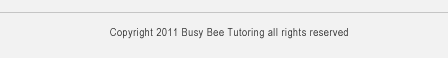 Busy Bee Tutoring
